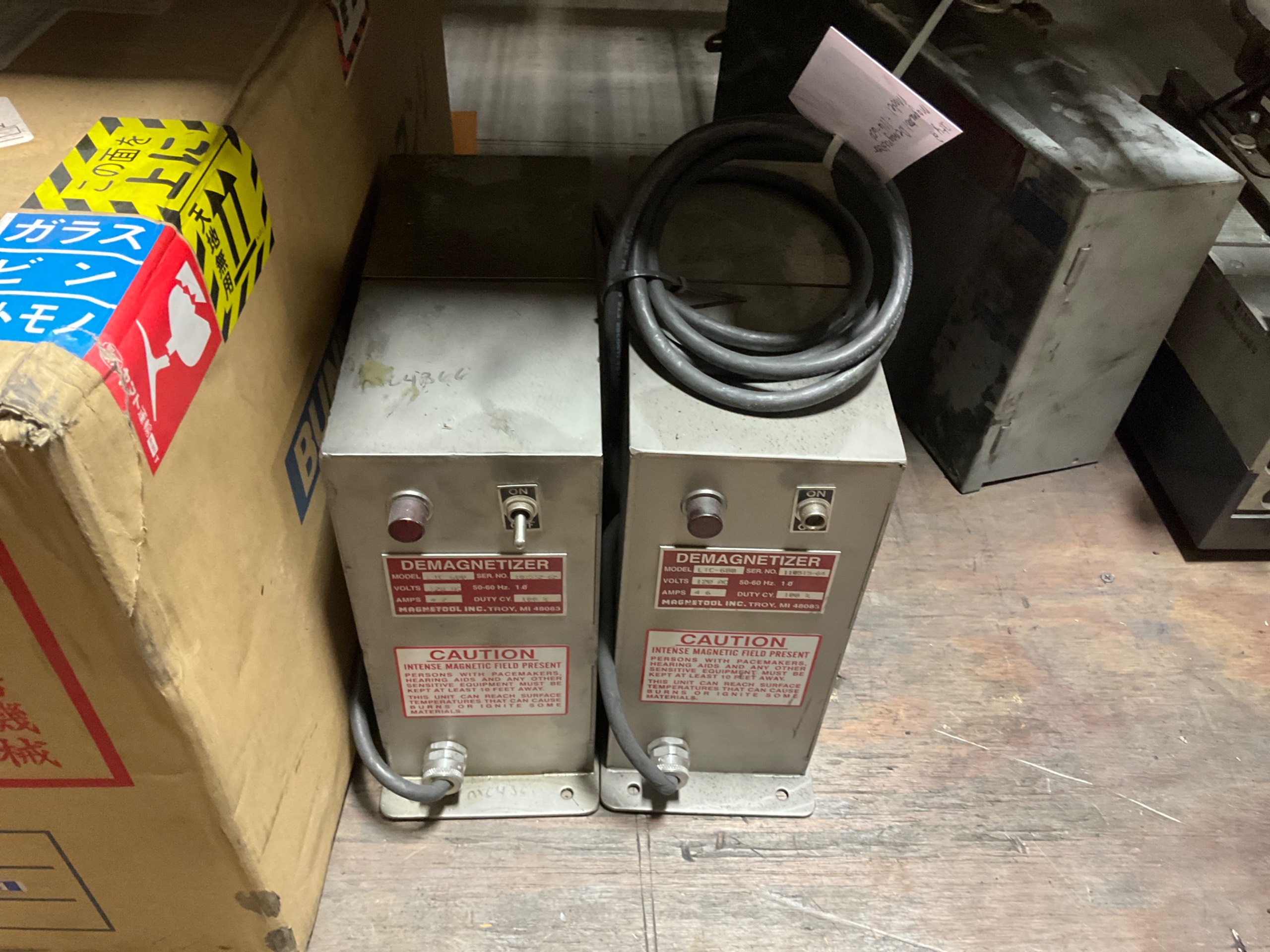 QTY 2: MAGNETOOL LTC-600 DEMAGNETIZER