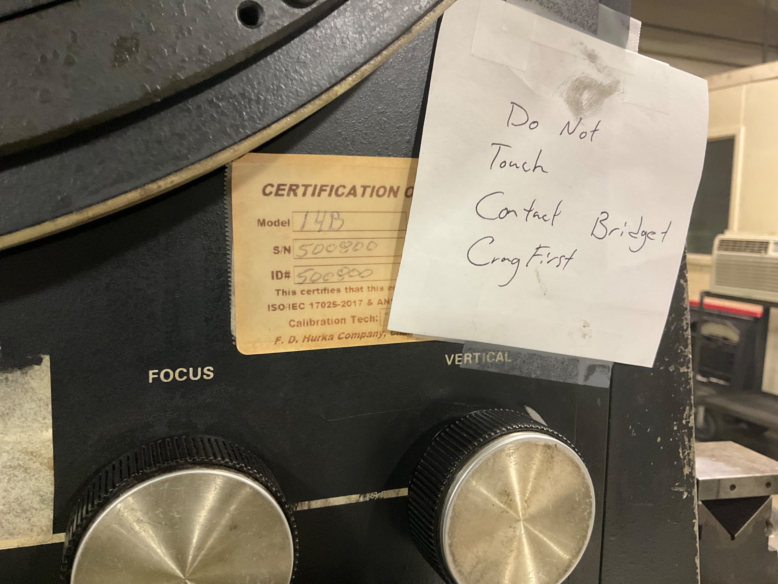 OGP OQ 14B OPTICAL COMPARATOR