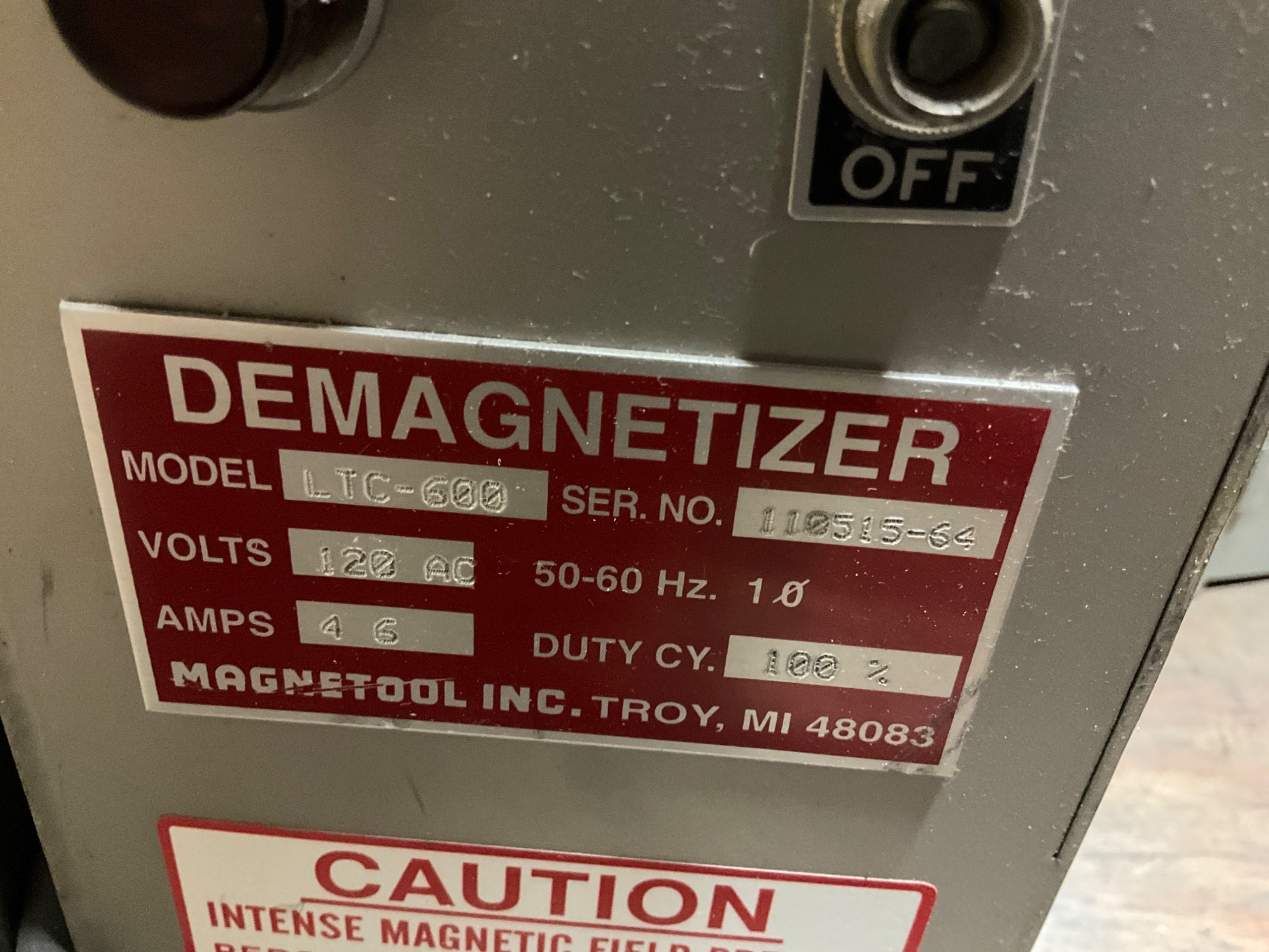 QTY 2: MAGNETOOL LTC-600 DEMAGNETIZER