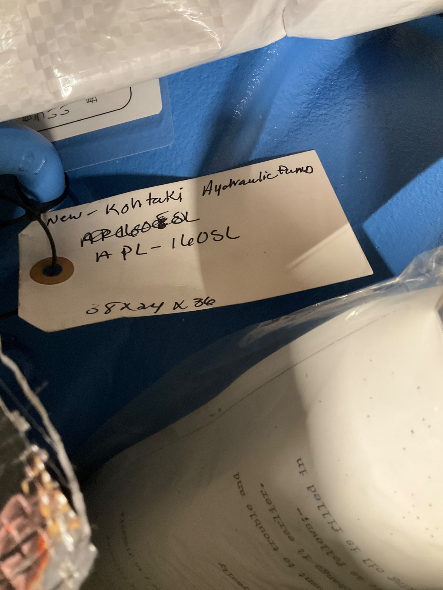 2021 KOHTAKI APL-160SL HYDRAULIC PLUNGER PUMP