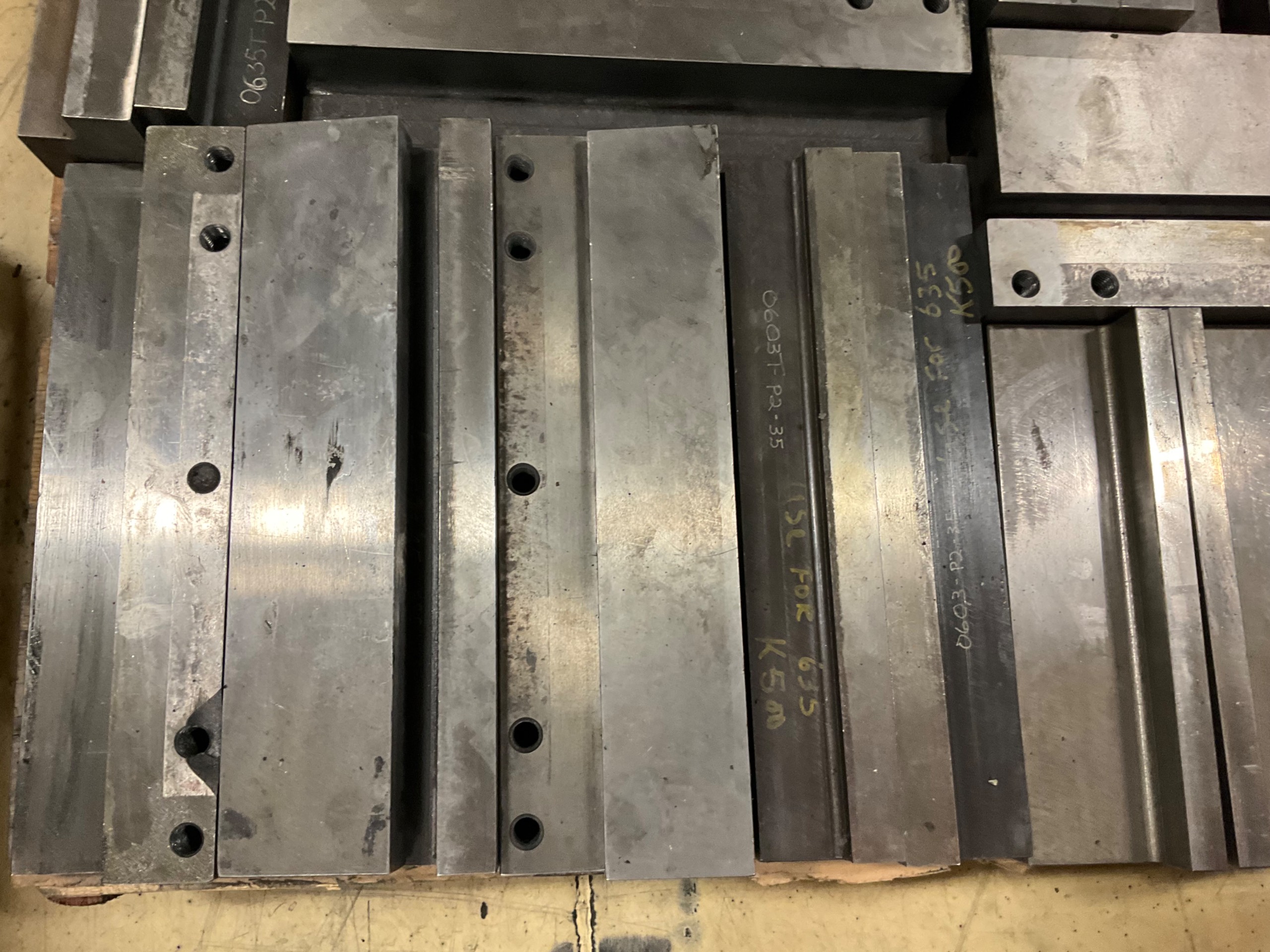 BULK QTY OF DIE PLATES PRESS PARTS