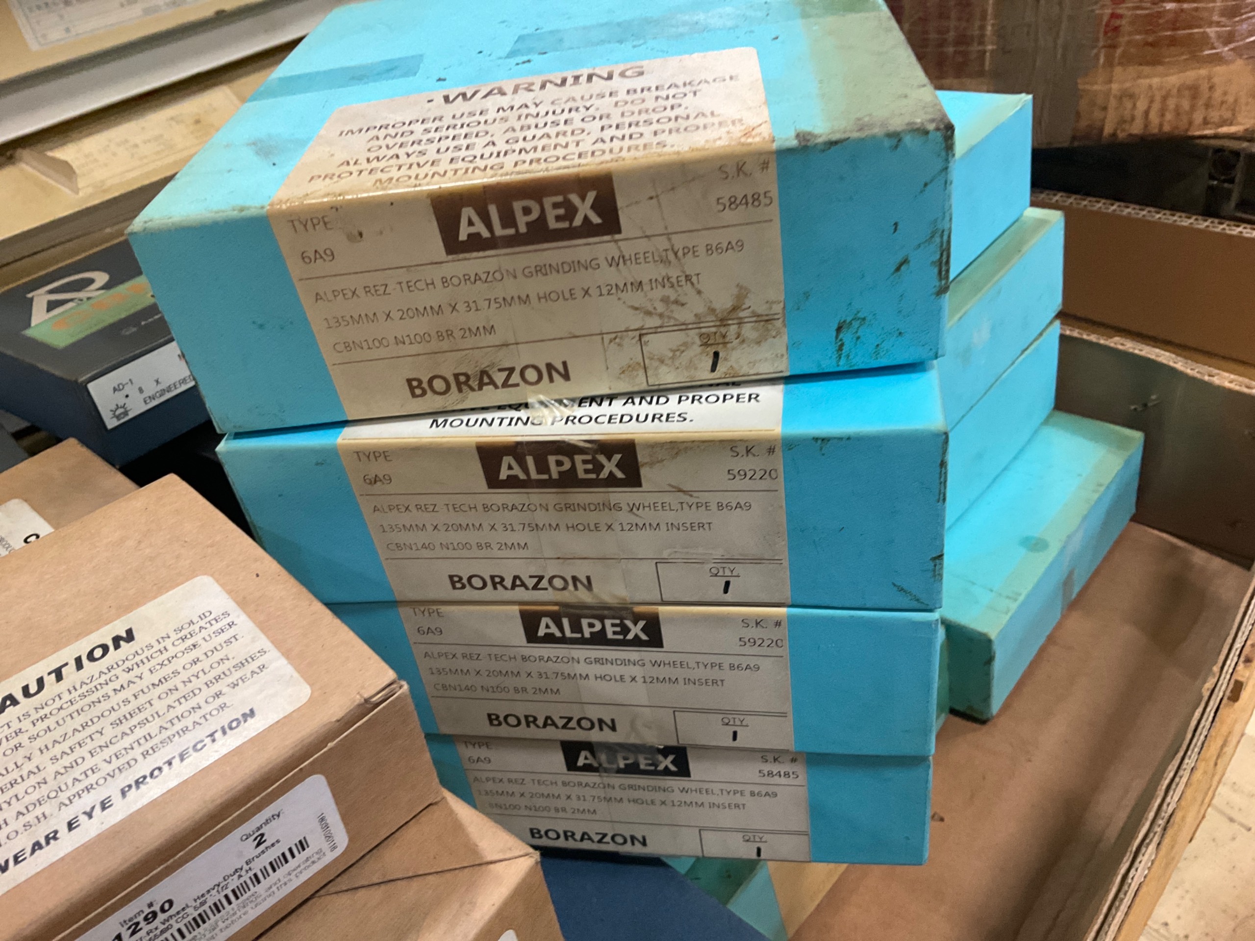 BULK QTY OF GRINDING WHEELS & ABRASIVES